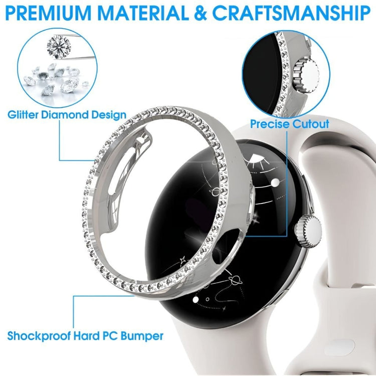 Torus Bejeweled Protective Case for Google Pixel Watch/Watch 3, With ...